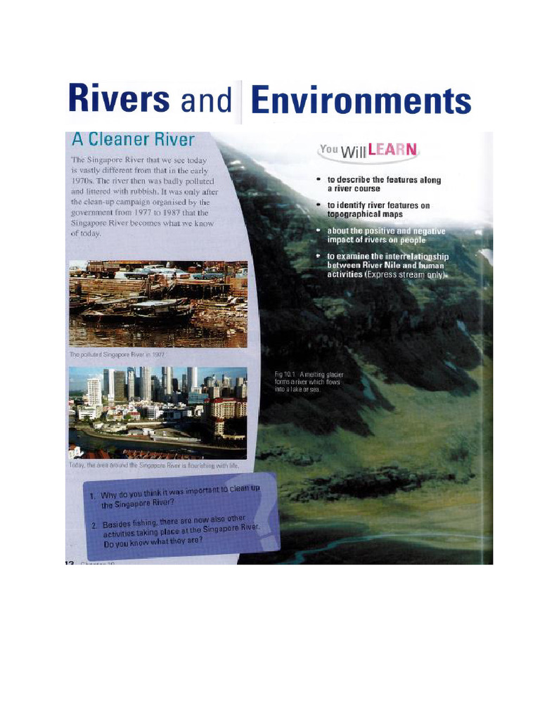 Chapter 10 Rivers and Environment | PDF