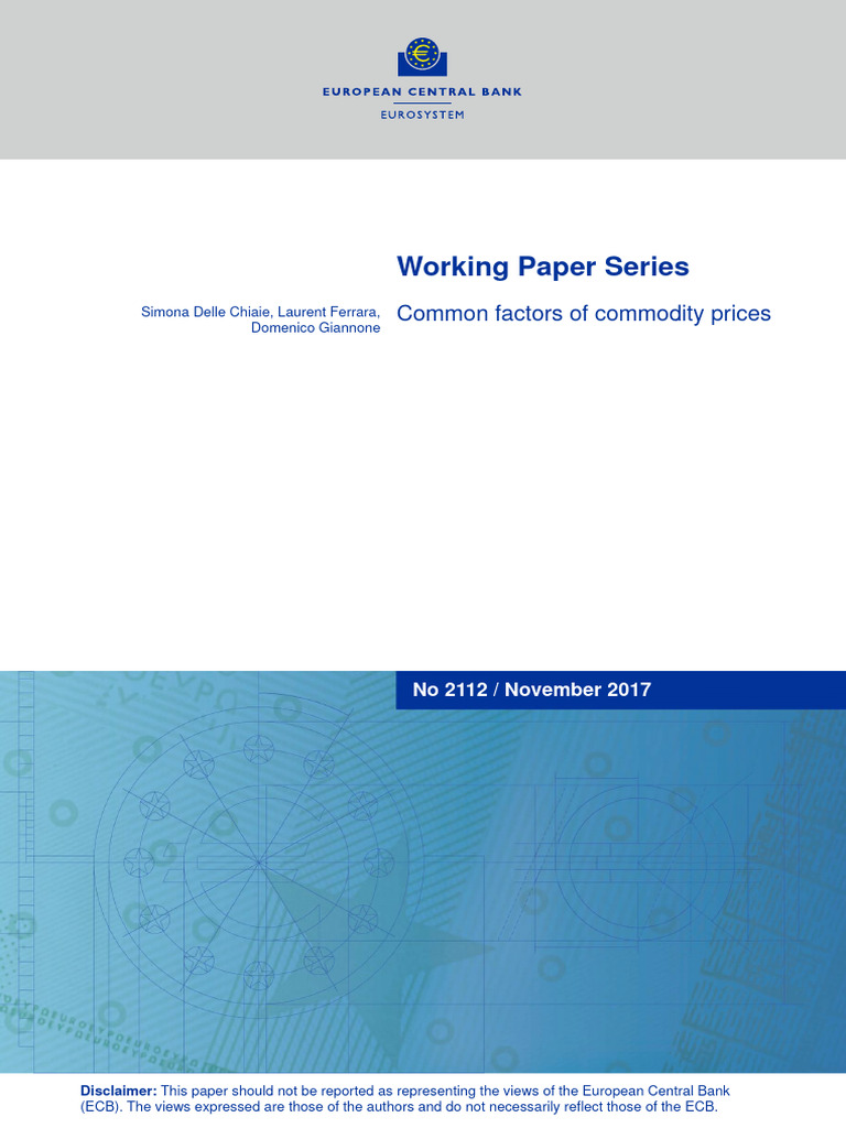 Global Factors in Commodity Prices Analysis | PDF | Price Of Oil ...