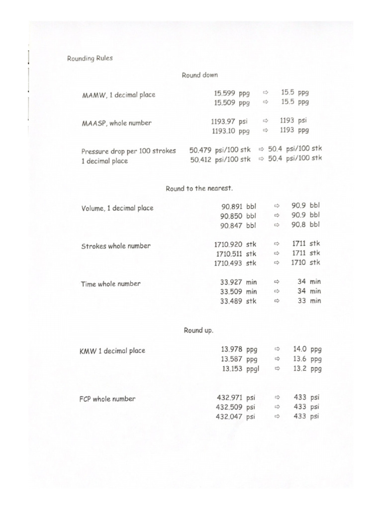 Rounding Rules | PDF