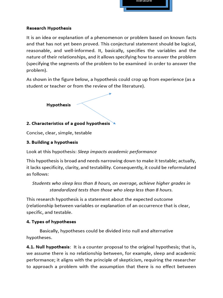 Hypothesis (Research Methodology) | PDF | Hypothesis | Falsifiability