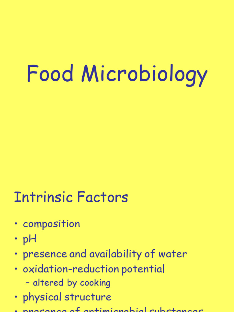 Basic Food Microbiology | PDF | Foodborne Illness | Bacteria