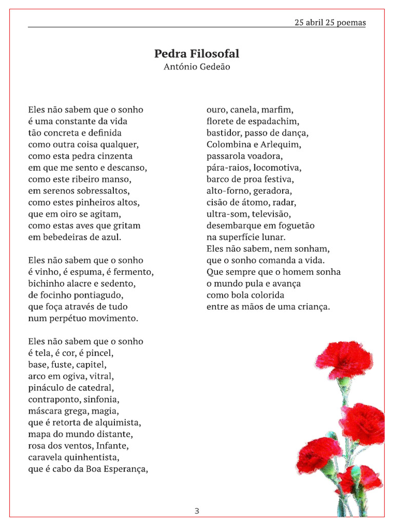 25 Abril 25 Poemas | PDF