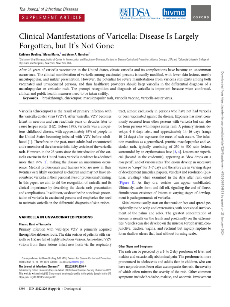 Varisela | Download Free PDF | Medicine | Medical Specialties