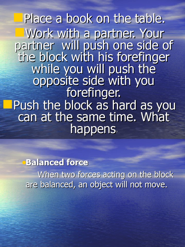 1 Forces and Motion | PDF | Buoyancy | Force