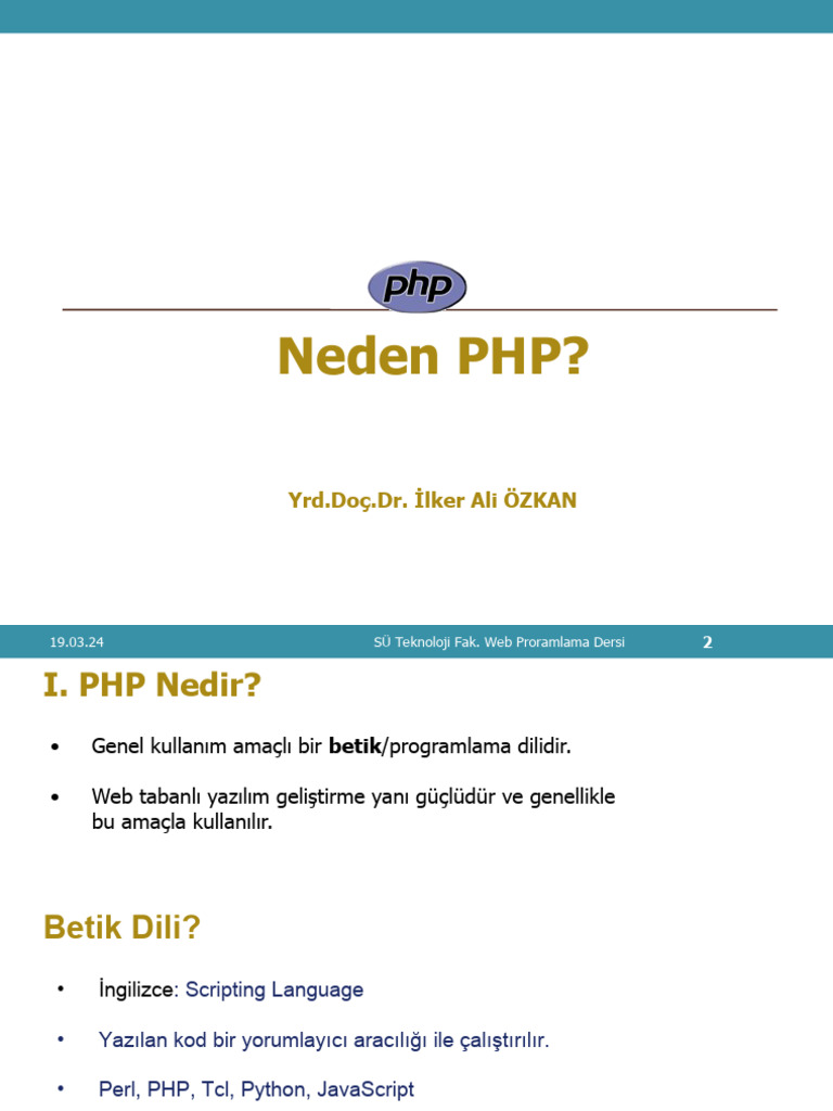 Neden PHP | PDF