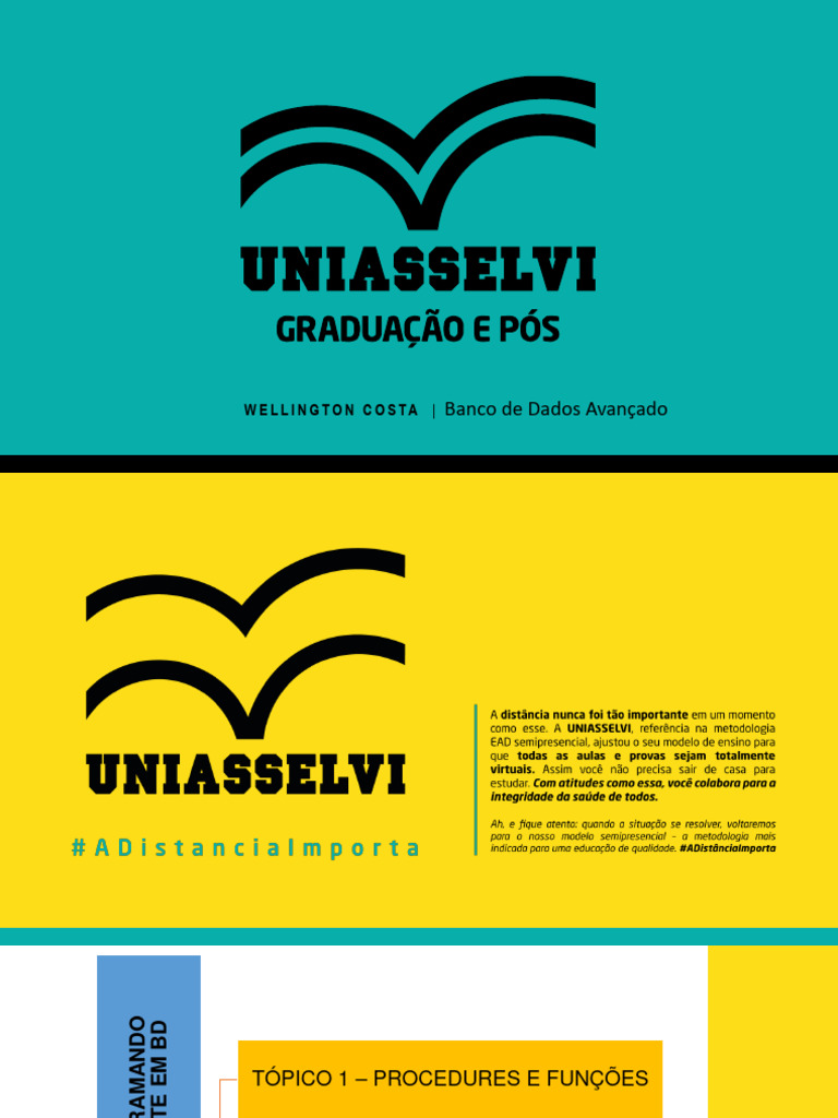 Unidade 3 | PDF | PL/SQL | SQL