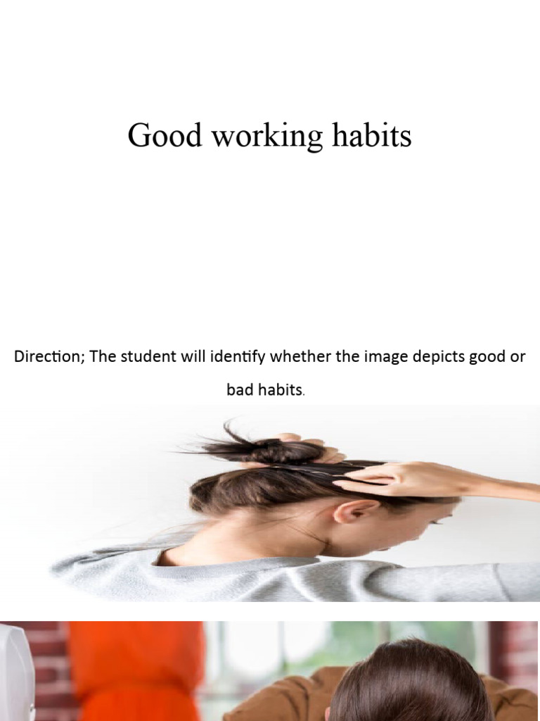 Good Working Habits | PDF