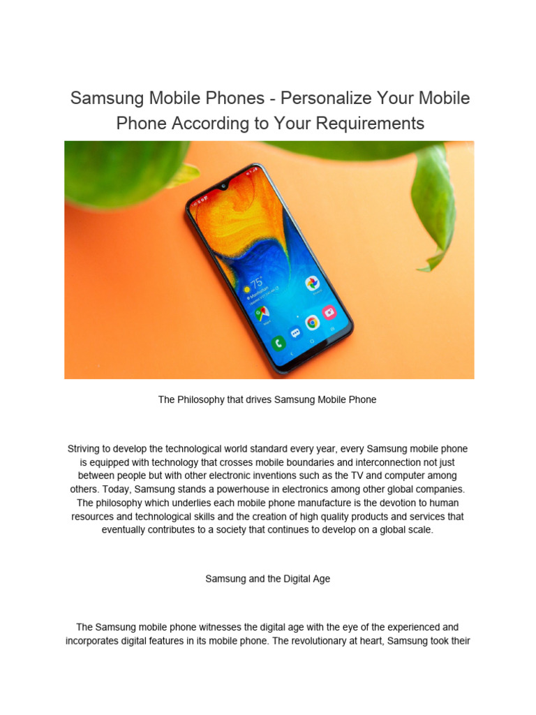 Samsung Galaxy A20s Colours | PDF | Mobile Phones | Telephone