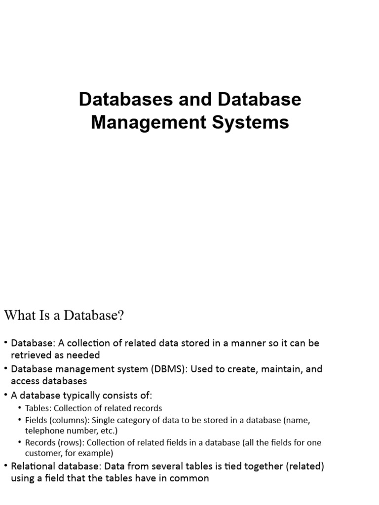Database Management System | PDF | Databases | Relational Database