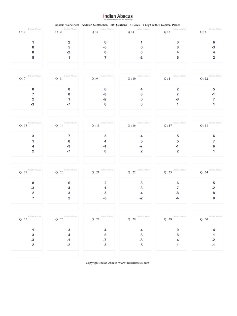 Worksheet Generation | PDF | Arithmetic | Mathematics