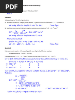 Ch. 17 - Practice Problems With Buffers - ANSWERS | PDF | Buffer Solution | Ph
