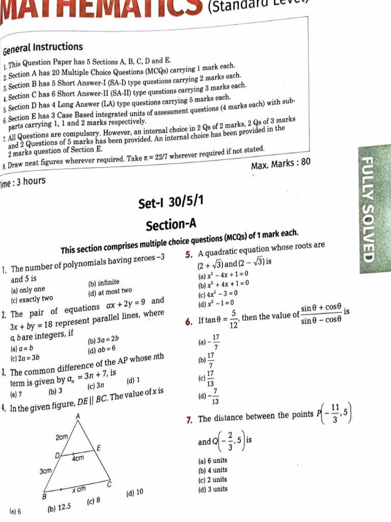 Maths Sample Paper 2 | PDF | Sphere | Classical Geometry