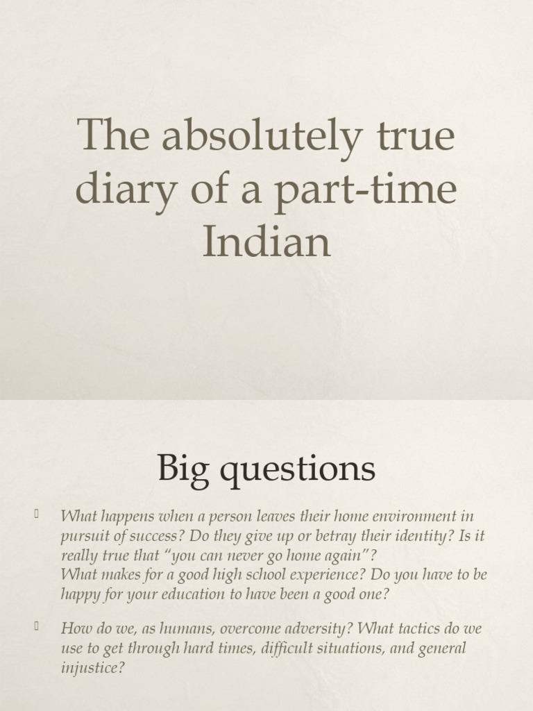 Exploring Identity in Alexie's Diary | PDF | Chief Joseph