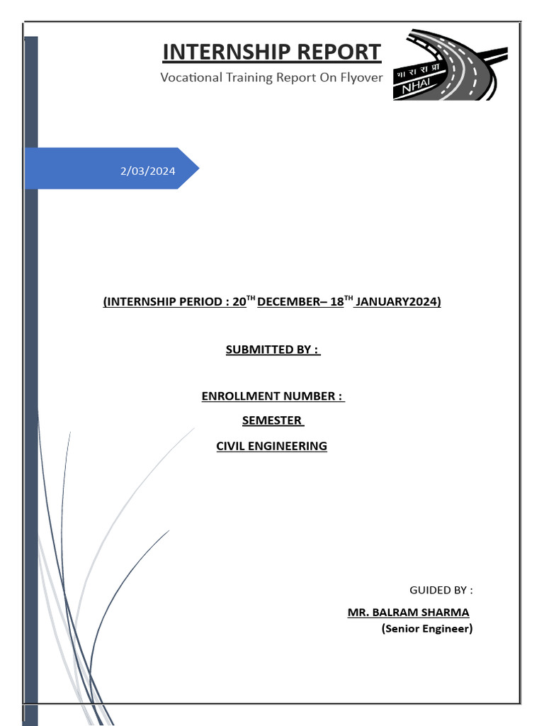 internship report | PDF | Deep Foundation | Concrete