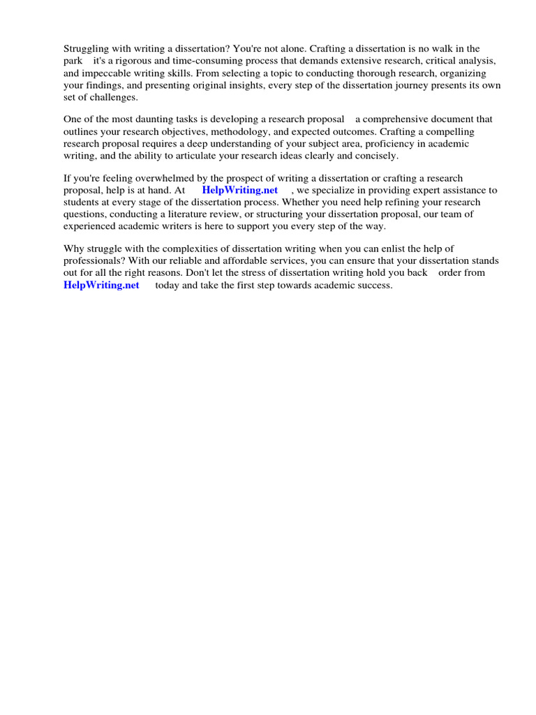 Research Proposal Dissertation Example | PDF | Thesis | Essays