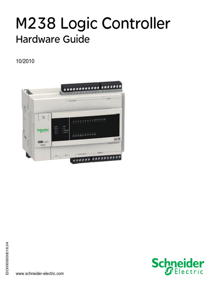 Modicon M238 Hardware Guide | PDF | Programmable Logic Controller | Power Supply