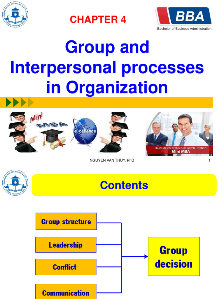 OB - Chapter 4. Group Processes - 1 | PDF | Leadership | Social Psychology