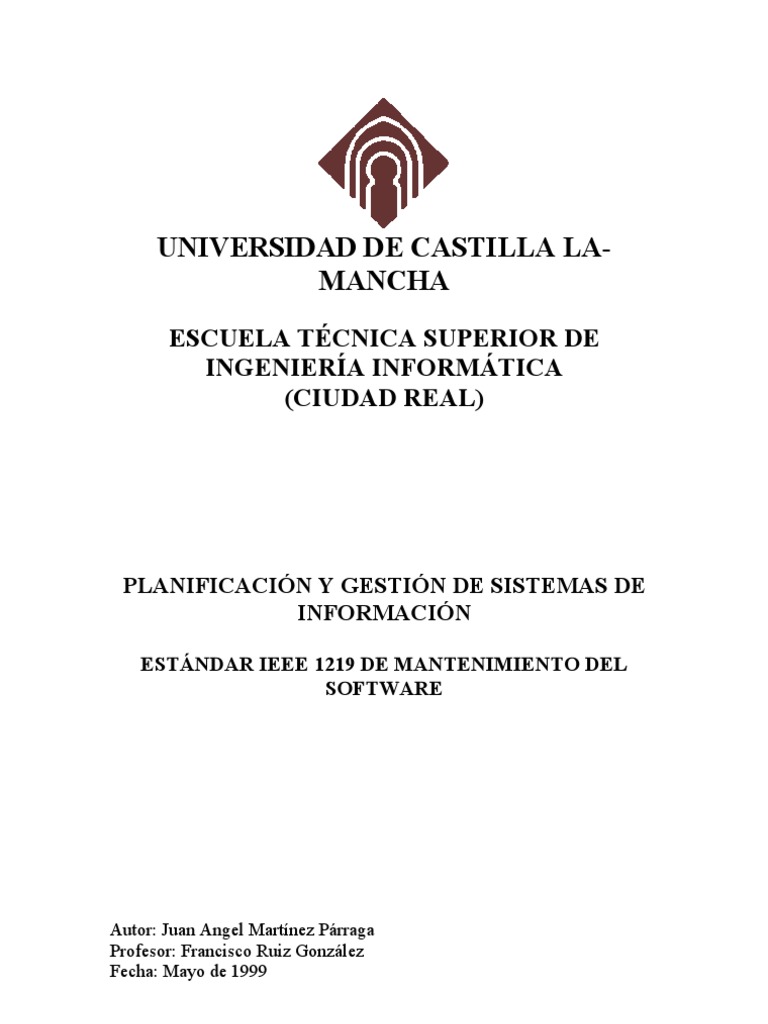 IEEE1219 | PDF | Proceso de desarrollo de software | Ingeniería de software
