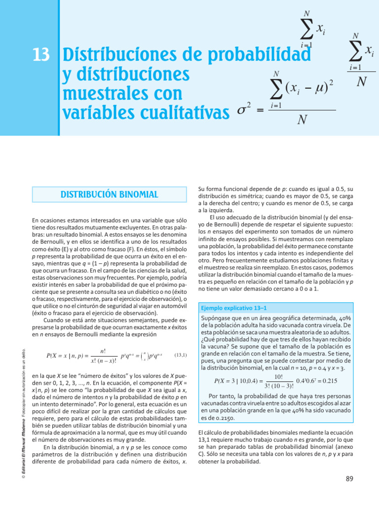 Distribución Binomial | PDF | Teoría de probabilidad | Distribución de veneno