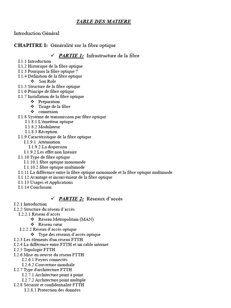 Introduction à la fibre optique et FTTH | PDF | Fibre optique | Réfraction