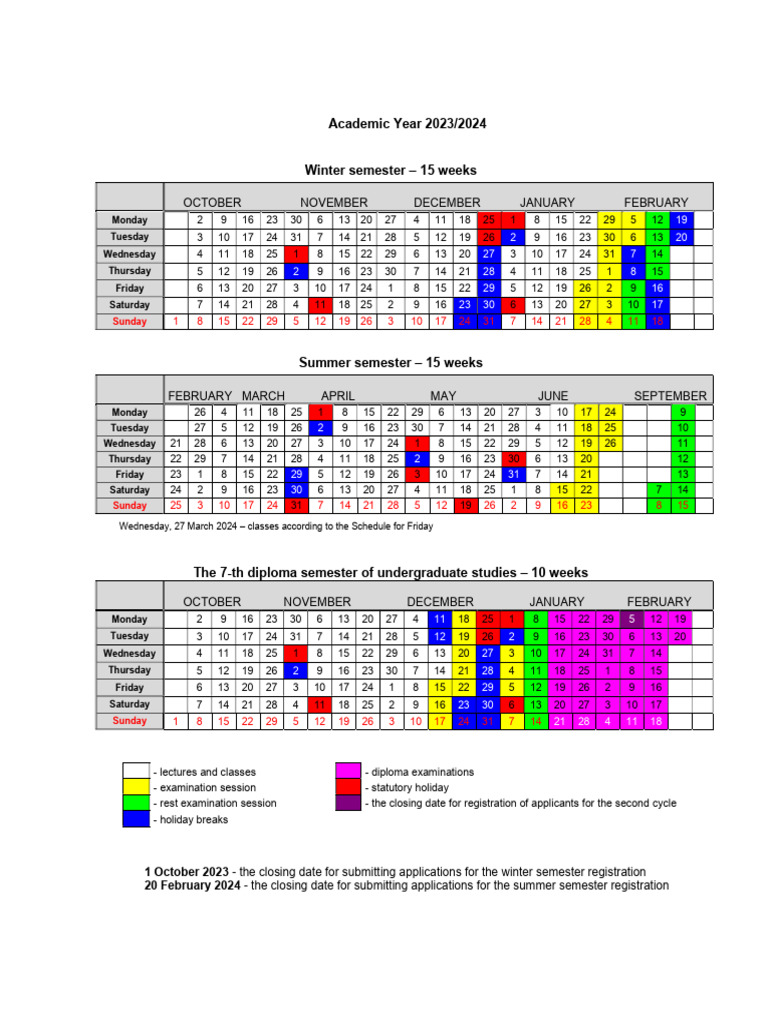 Academic Year 2023 - 2024 | PDF | Academic Term