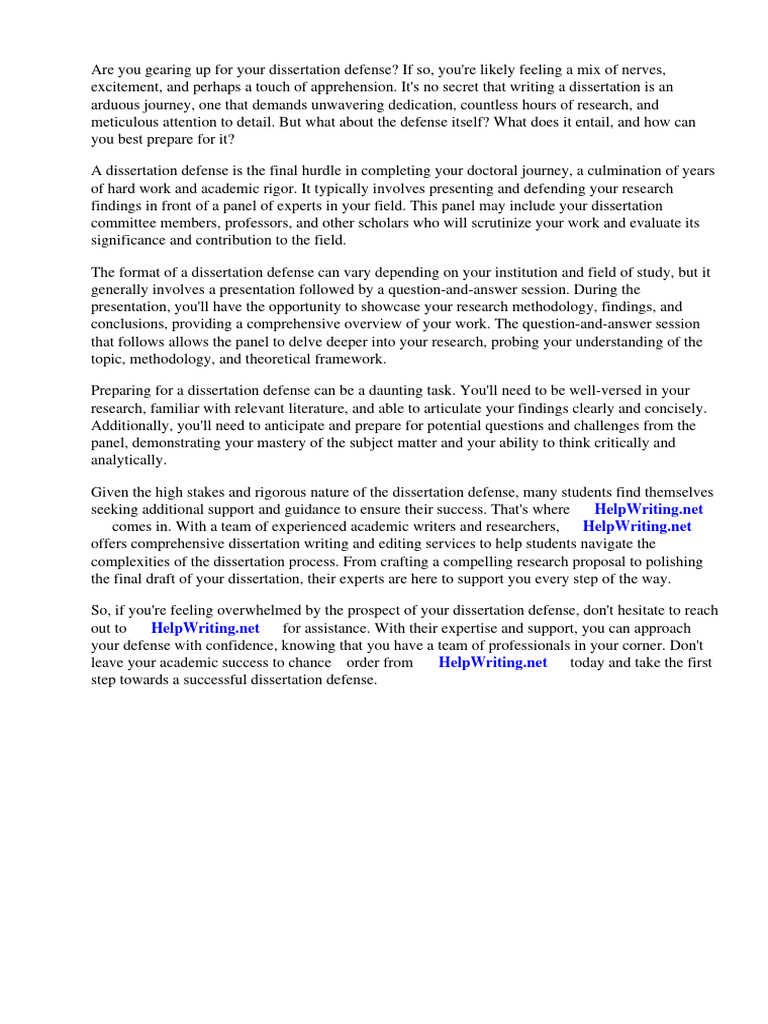 What Does a Dissertation Defense Look Like | PDF | Thesis | Methodology