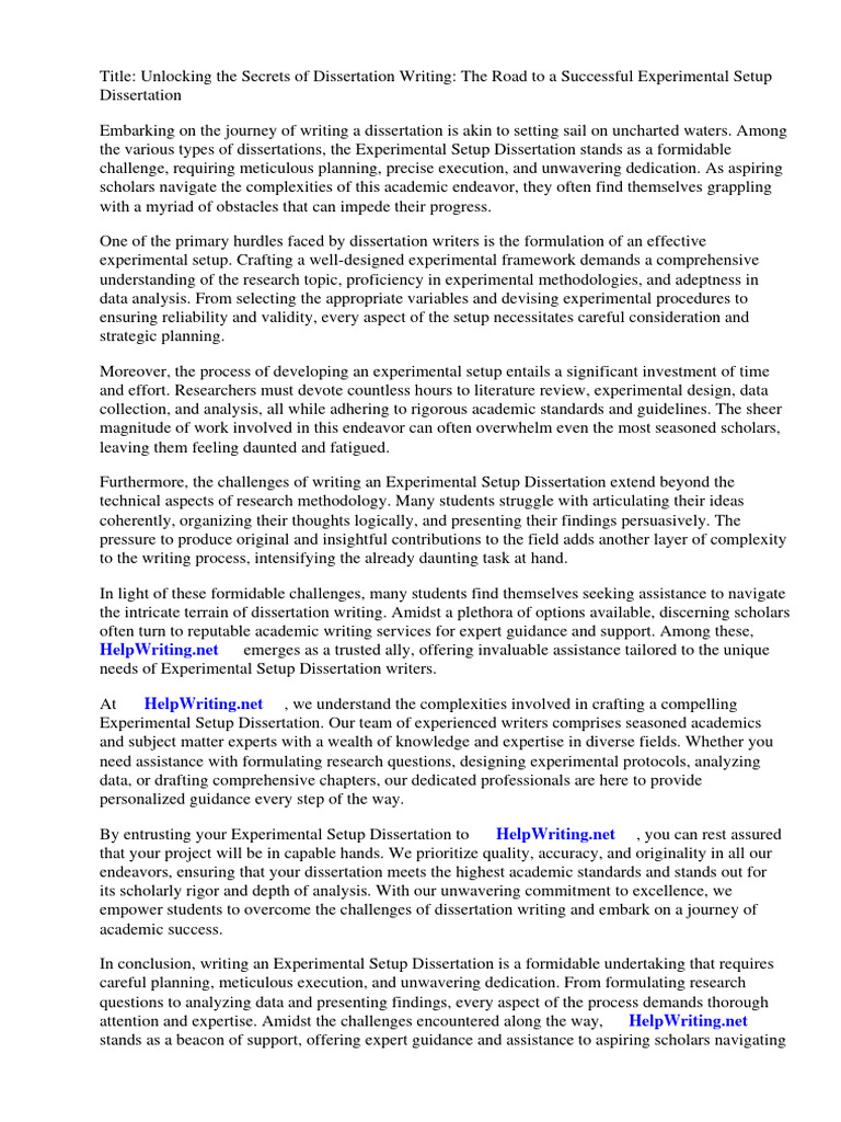 Experimental Setup Dissertation | PDF | Finite Element Method ...