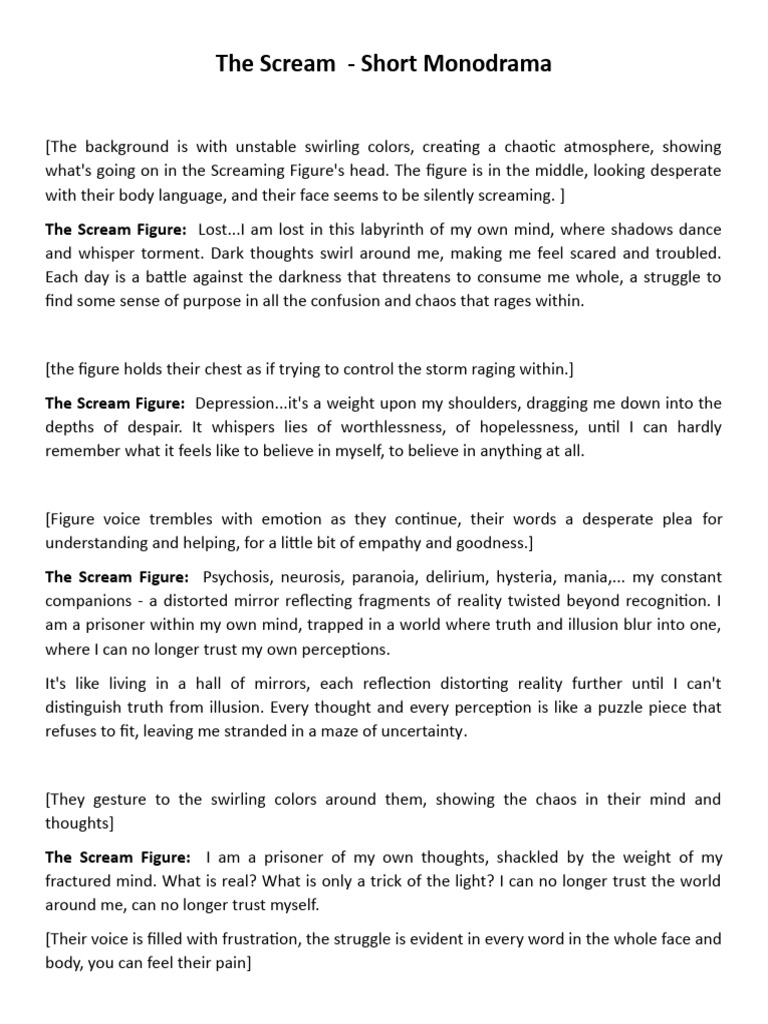 The Scream - Shkrimi Kreativ | PDF