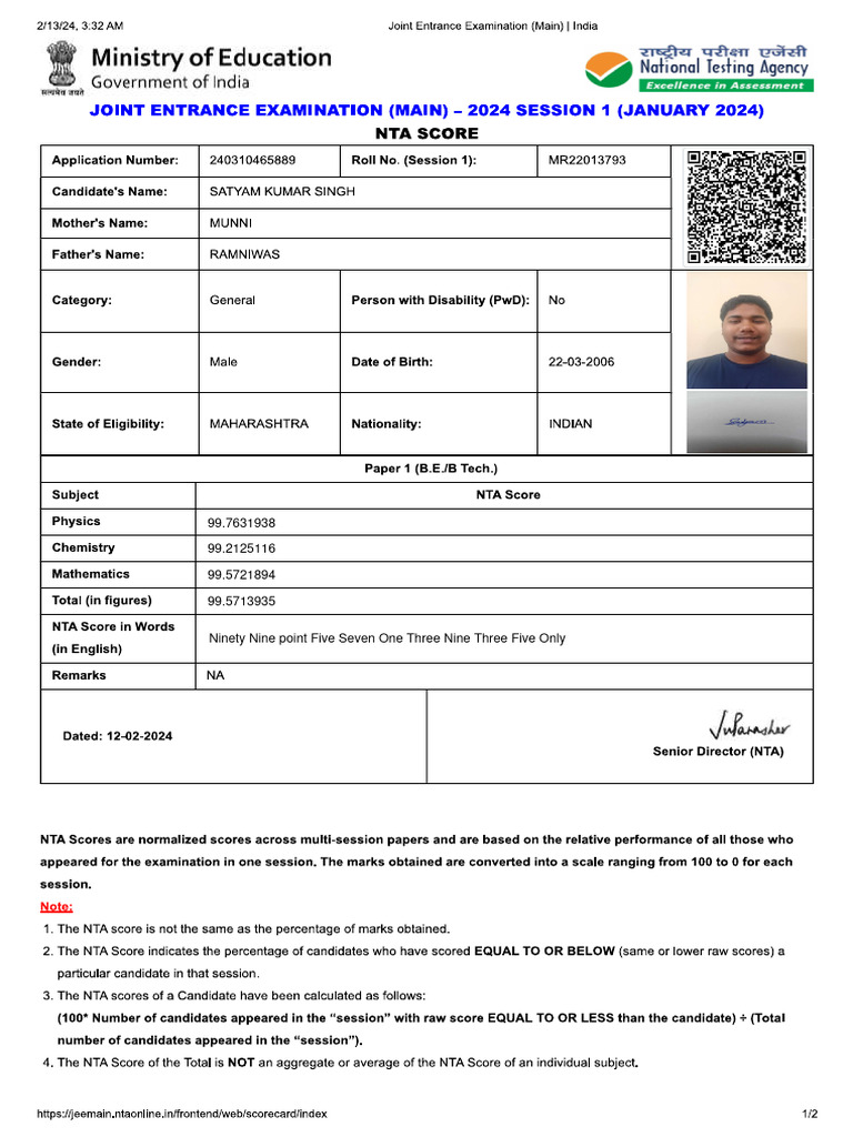 Score Card 2024 | PDF