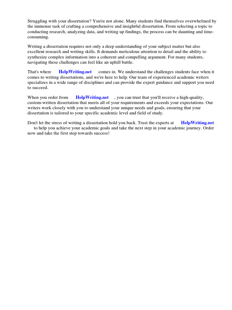 Dissertation Writing Help Online | PDF | Thesis | Citation