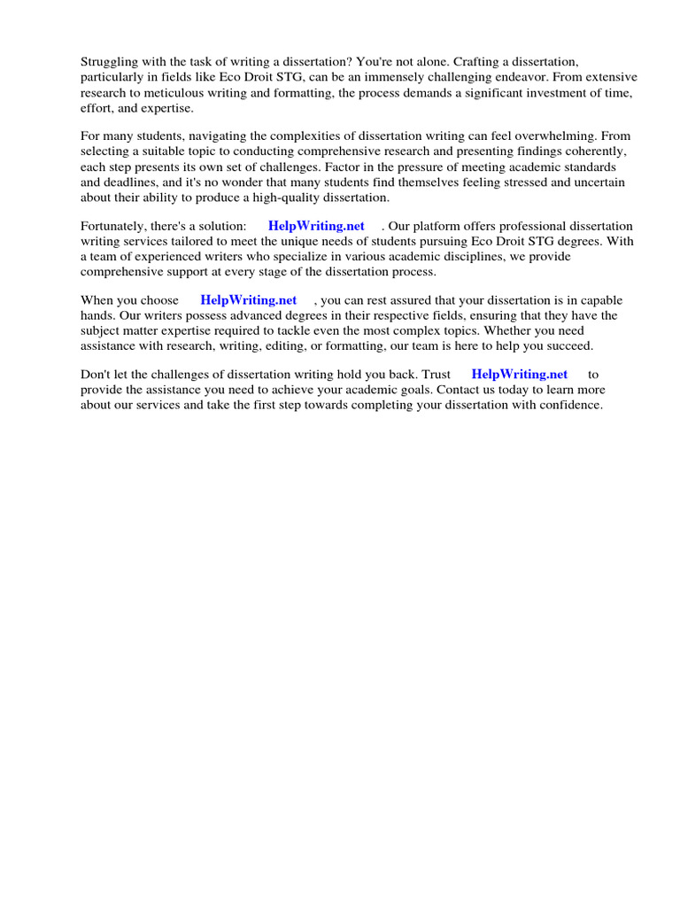 Dissertation Eco Droit STG | PDF | Thesis | Refinancing