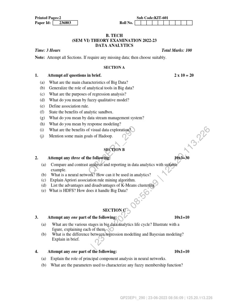 Data Analytics Kit 601 | PDF | Analytics | Data Analysis Data Analytics Kit 601 | PDF | Analytics | Data Analysis