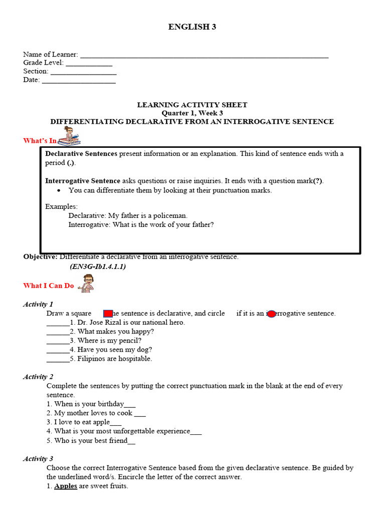 Week3_English | PDF | Question | Behavior Modification