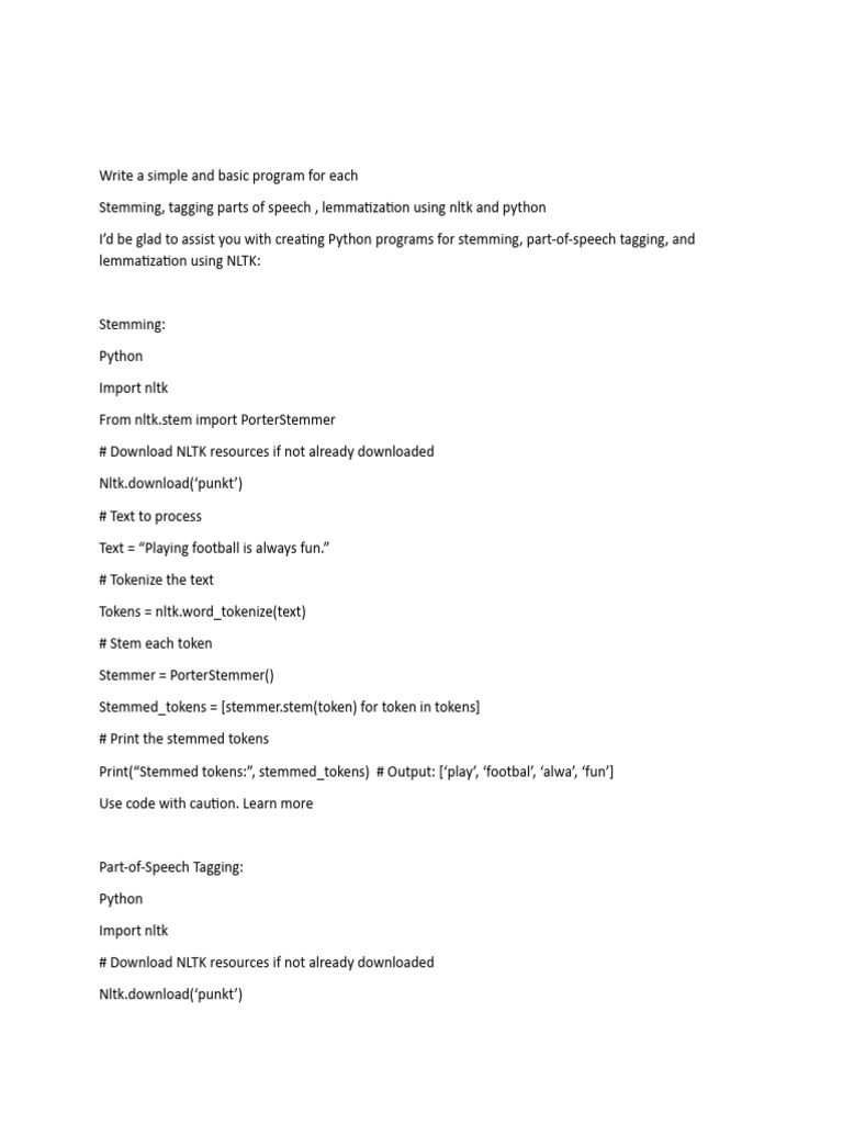 Nlp Notes And Related Questions Pdf Word Applied Linguistics 