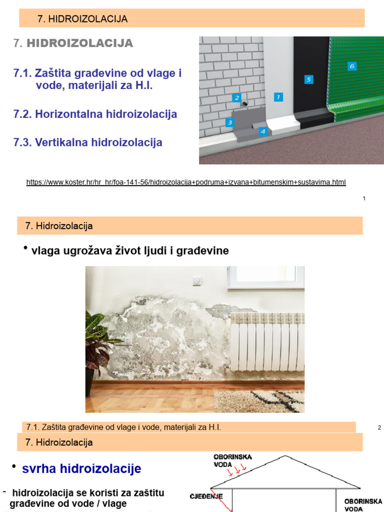 19 - Hidroizolacija - Materijali + Horiz + Vetrik - 1 | PDF