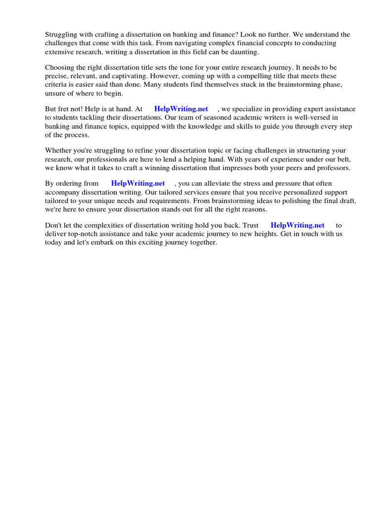 Finance Dissertation Help for Students | PDF | Foreign Direct Investment | Investing