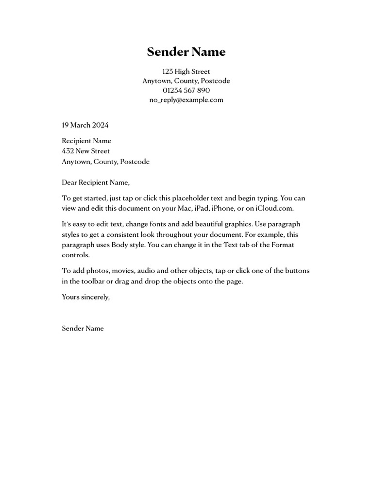 Classic Letter | PDF | Ios | Computing