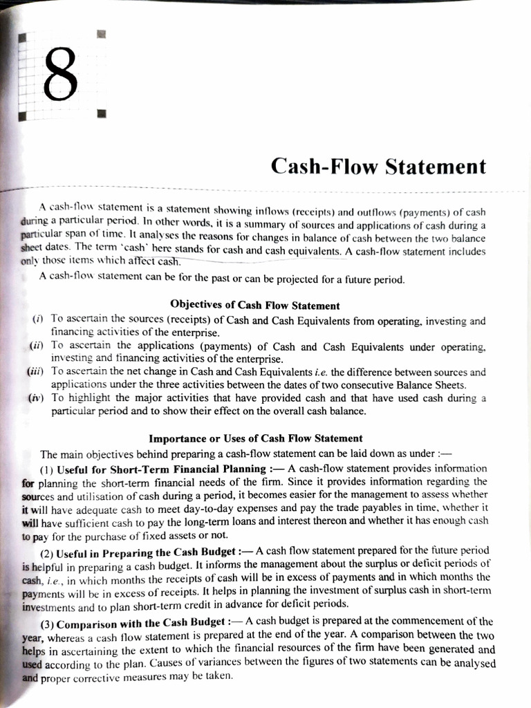 Cash Flow Statements Theory | PDF | Cash Flow Statement | Dividend