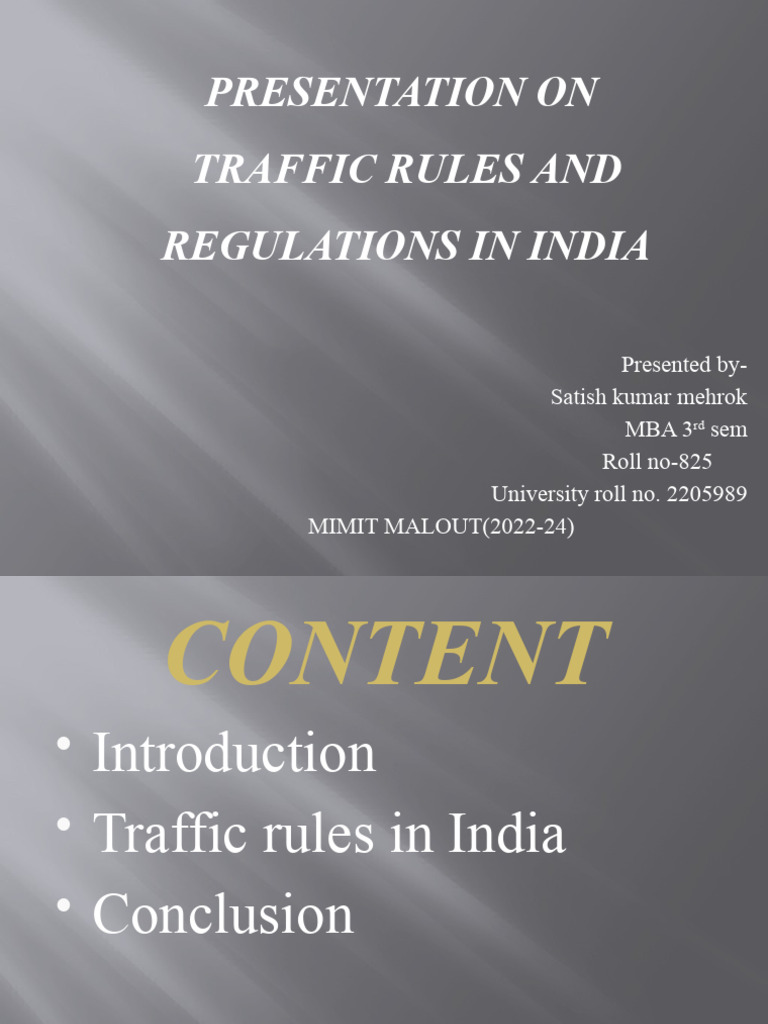 Satish Kumar | Download Free PDF | Traffic | Driving Under The Influence