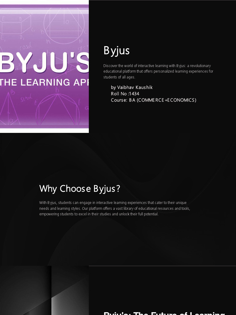 Byjus | PDF | Educational Technology | Learning