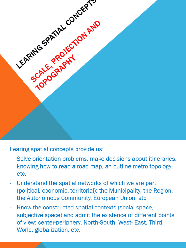3.1. Definition Scale, Projection, Topography | PDF | Map | Topography