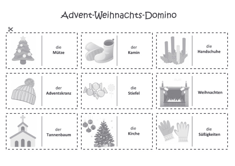 Advent Weihnachts Domino | PDF
