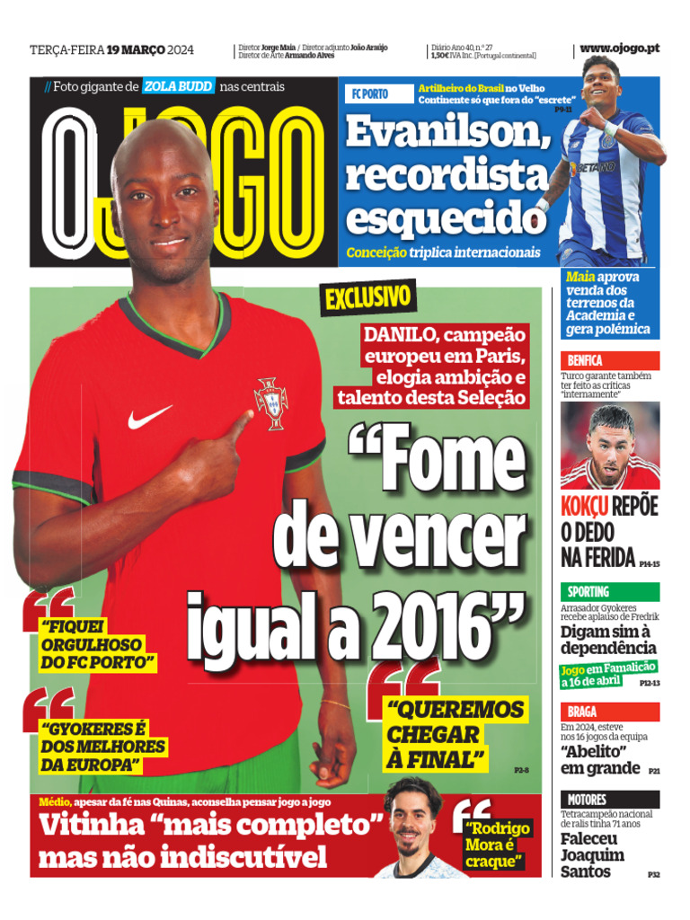 (20240319-PT) O Jogo | PDF | Portugal | Clubes de Futebol