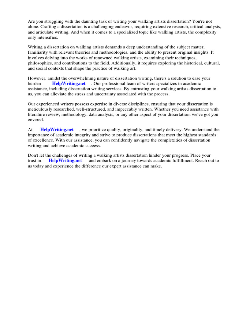 Walking Artists Dissertation | PDF | Thesis | Fine Art