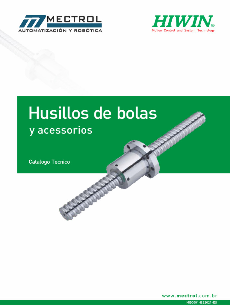 Husillos de Bolas Hiwin Tornillo Hiwin | PDF | Bienes manufacturados ...