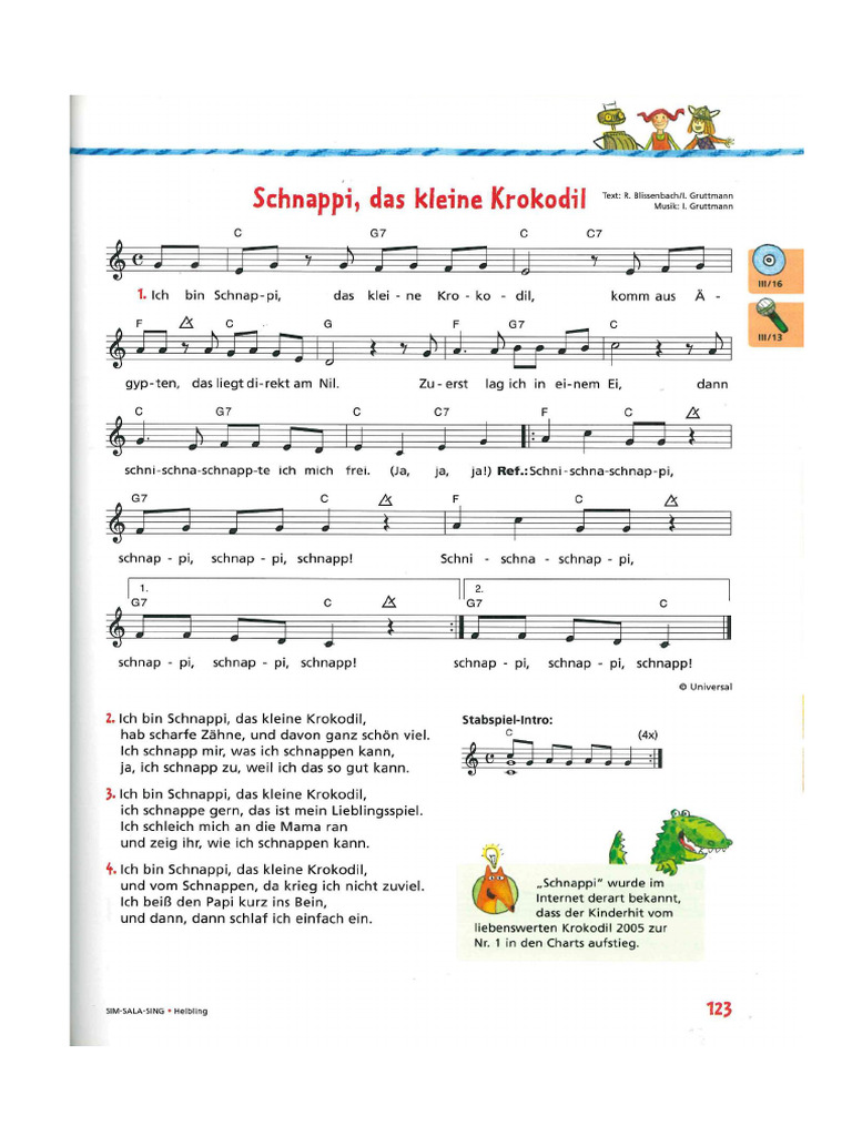 Schnappi Lied | PDF