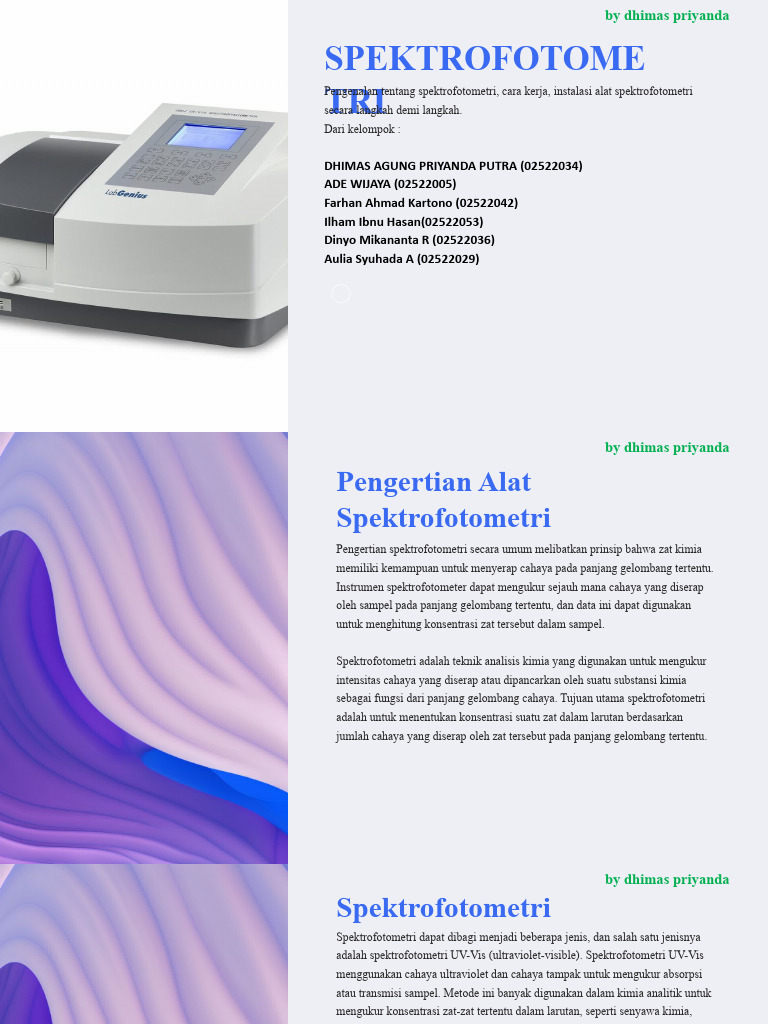 Presentasi-Alat-Spektrofotometri 4 | PDF