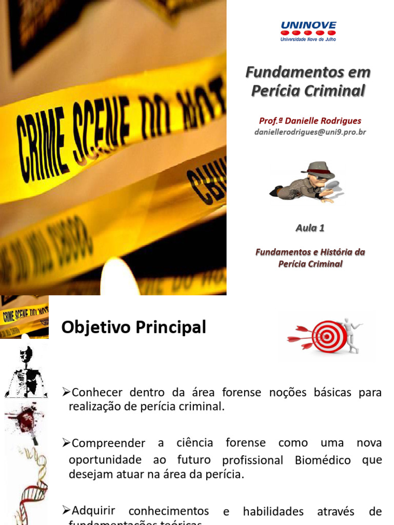 Perícia Criminal - Aulam | PDF | Prova (jurídico) | Testemunha ...