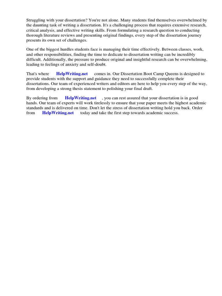 Dissertation Boot Camp Queens | PDF | Thesis | Doctor Of Philosophy