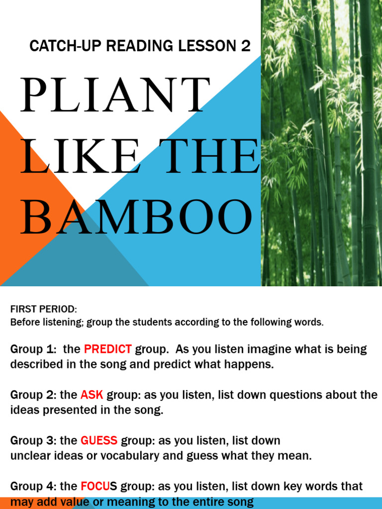 Pliant Like The Bamboo | PDF | Language Arts & Discipline